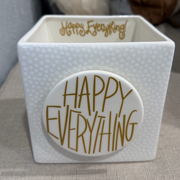 Happy Everything | Accents | Happy Everything Medium Nesting Cube White ...